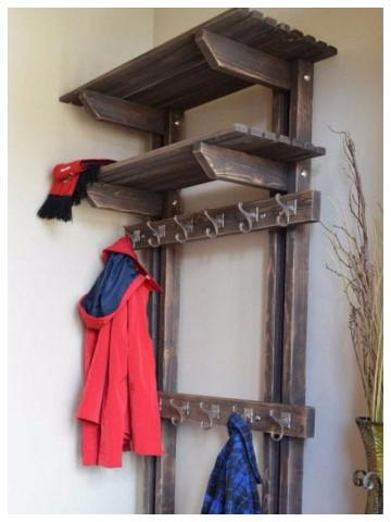 25 DIY Coat Rack Plans To Organize Your Coats - Mint Design Blog