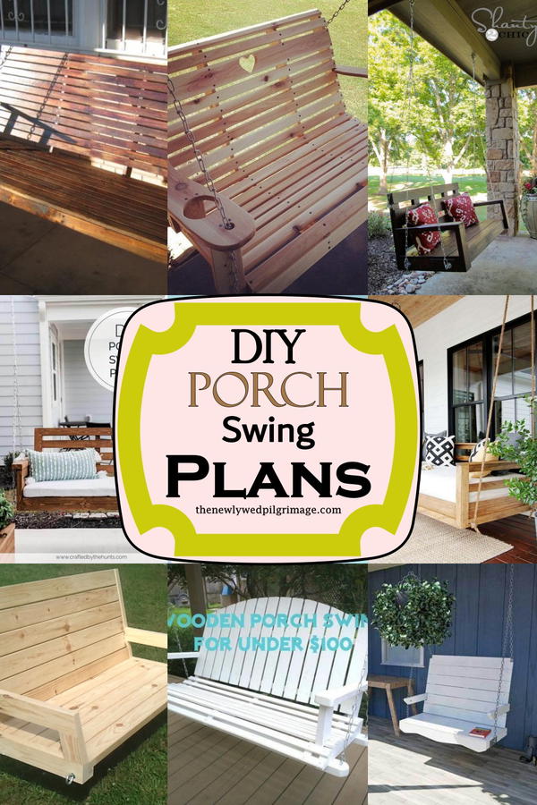 29 Free DIY Porch Swing Plans For Everyone To Try - Mint Design Blog