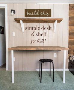 23 DIY Wall Mounted Desk Plans And Ideas - Mint Design Blog