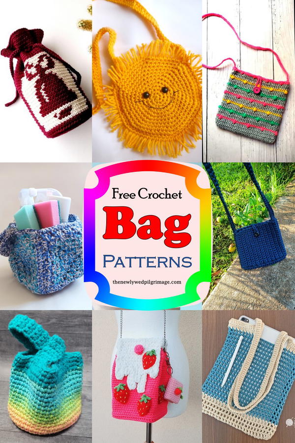 25 Free Crochet Bag Patterns ( With Images ) - Mint Design Blog