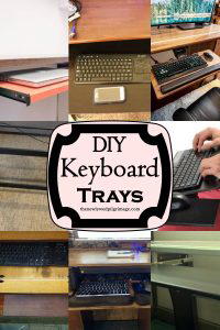 19 DIY Keyboard Tray Ideas You Can Build Easily - Mint Design Blog