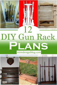 12 Free DIY Gun Rack Plans To Store Shooting Weapons - Mint Design Blog