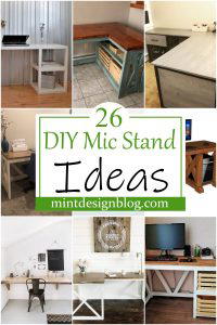 26 DIY Mic Stand Ideas For Home Studio - Mint Design Blog