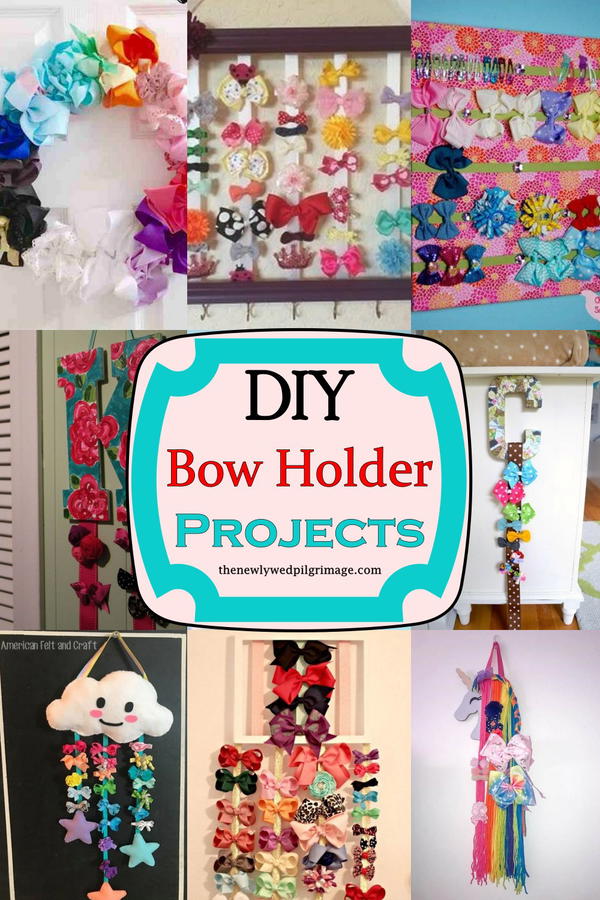 24 DIY Bow Holder Projects You Can Make Easily - Mint Design Blog