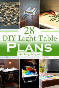 28 DIY Light Table Plans For Kids To Have Fun - Mint Design Blog