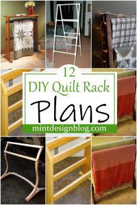 12 Free DIY Quilt Rack Plans ( With Images ) - Mint Design Blog