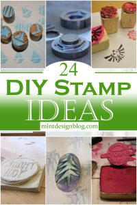 24 DIY Stamp Ideas - How Do You Make a Homemade Stamp - Mint Design Blog