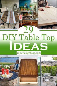 29 DIY Table Top Ideas You Can Make Today - Mint Design Blog