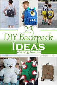 23 DIY Backpack Ideas - How To Make Backpack - Mint Design Blog