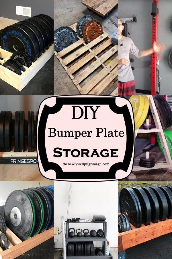 25 DIY Bumper Plate Storage For Home GYM - Mint Design Blog