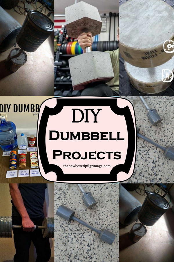 15 DIY Dumbbell Projects For Gym - Mint Design Blog