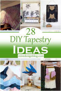 28 DIY Tapestry Ideas You Can Make Easily - Mint Design Blog