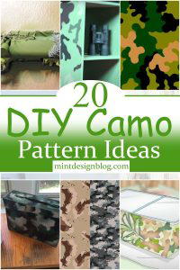 20 DIY Camo Pattern Ideas With Paint - Mint Design Blog