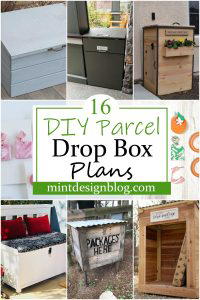 16 DIY Parcel Drop Box Plans - Mint Design Blog