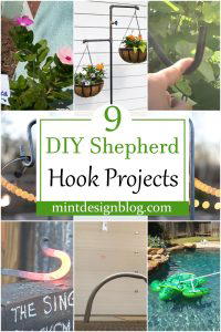 9 DIY Shepherd Hook Projects For Home Use - Mint Design Blog