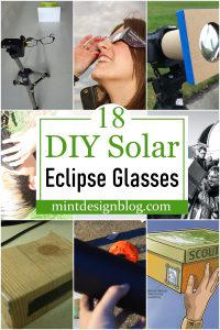 18 DIY Solar Eclipse Glasses For Safe Sight - Mint Design Blog