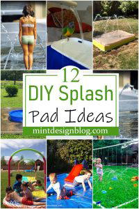 12 DIY Splash Pad Ideas For Water Fun - Mint Design Blog