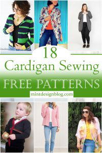 18 Free Cardigan Sewing Patterns For Ladies - Mint Design Blog