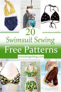 20 Free Swimsuit Sewing Patterns For Everyone - Mint Design Blog