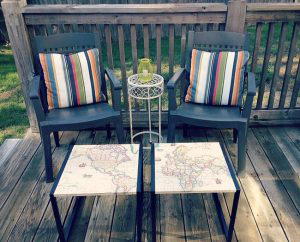11 DIY Map Table Ideas For Rustic Decor - Mint Design Blog