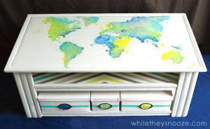 11 DIY Map Table Ideas For Rustic Decor - Mint Design Blog