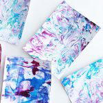 13 DIY Marbled Paper Ideas For Home Decor - Mint Design Blog
