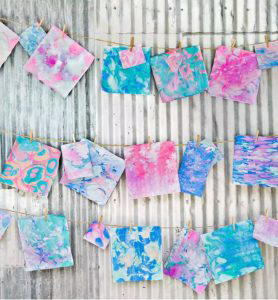 13 DIY Marbled Paper Ideas For Home Decor - Mint Design Blog