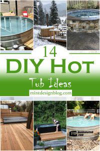 14 DIY Hot Tub Ideas For Winter Baths - Mint Design Blog