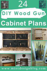24 DIY Gun Cabinet Plans To Store Weapons Safely - Mint Design Blog