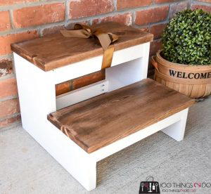 15 Wooden DIY Step Stool Ideas For Adults - Mint Design Blog