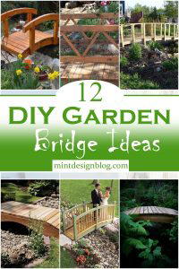 12 Useful DIY Garden Bridge Ideas For Backyard - Mint Design Blog
