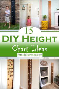 15 DIY Height Chart Ideas For Kids - Mint Design Blog