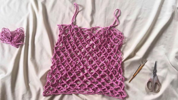 Stylish Crochet Mesh Top Pattern to Refresh Your Closet - Mint Design Blog