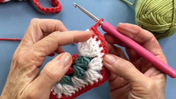 Festive Crochet Granny Square Stocking Pattern Full of Color - Mint ...