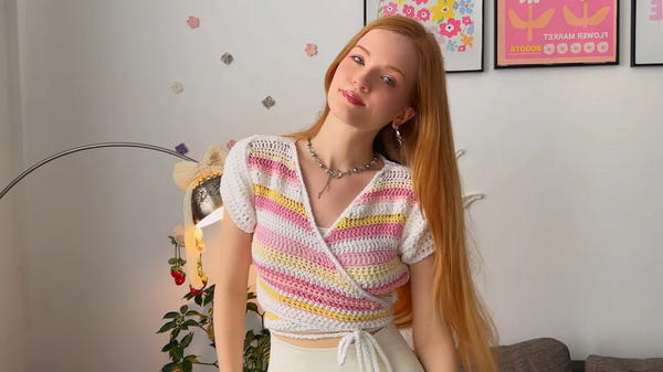 Playful Crochet Wrap Top Pattern for Trendy Fashion - Mint Design Blog