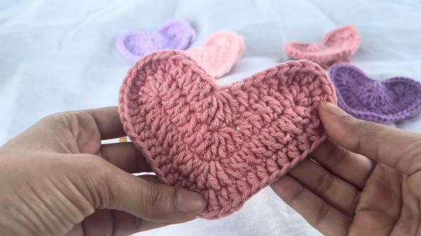 Handmade Crochet Little Heart Pattern for Cute Accessories - Mint ...