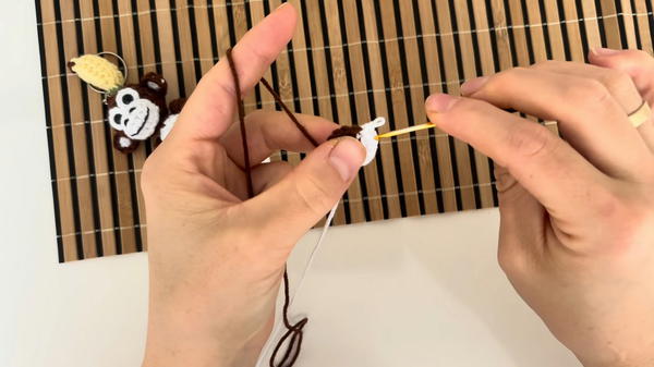 Playful Crochet Monkey Keychain Pattern Kids Will Love - Mint Design Blog