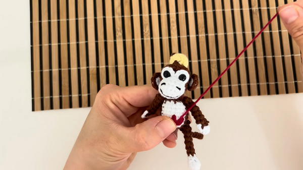 Playful Crochet Monkey Keychain Pattern Kids Will Love - Mint Design Blog
