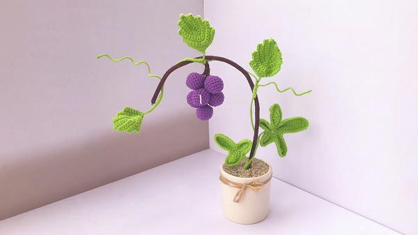 Stylish Crochet Vine Pot Pattern for Minimalist Room Accents - Mint ...