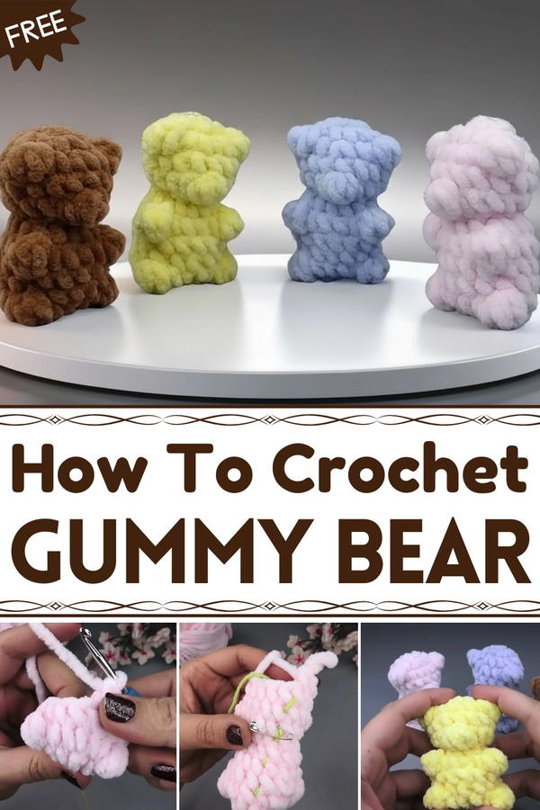 Charming Crochet Gummy Bear Pattern for Playtime Fun - Mint Design Blog